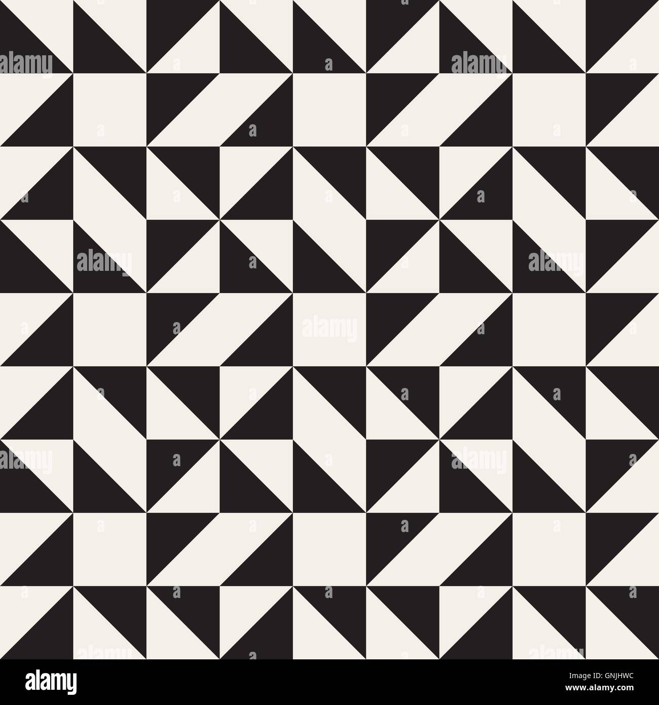 Vector Seamless Black and White Geometric Square Triangle Tessellation ... Vector Seamless Black and White Geometric Square Triangle Tessellation ...