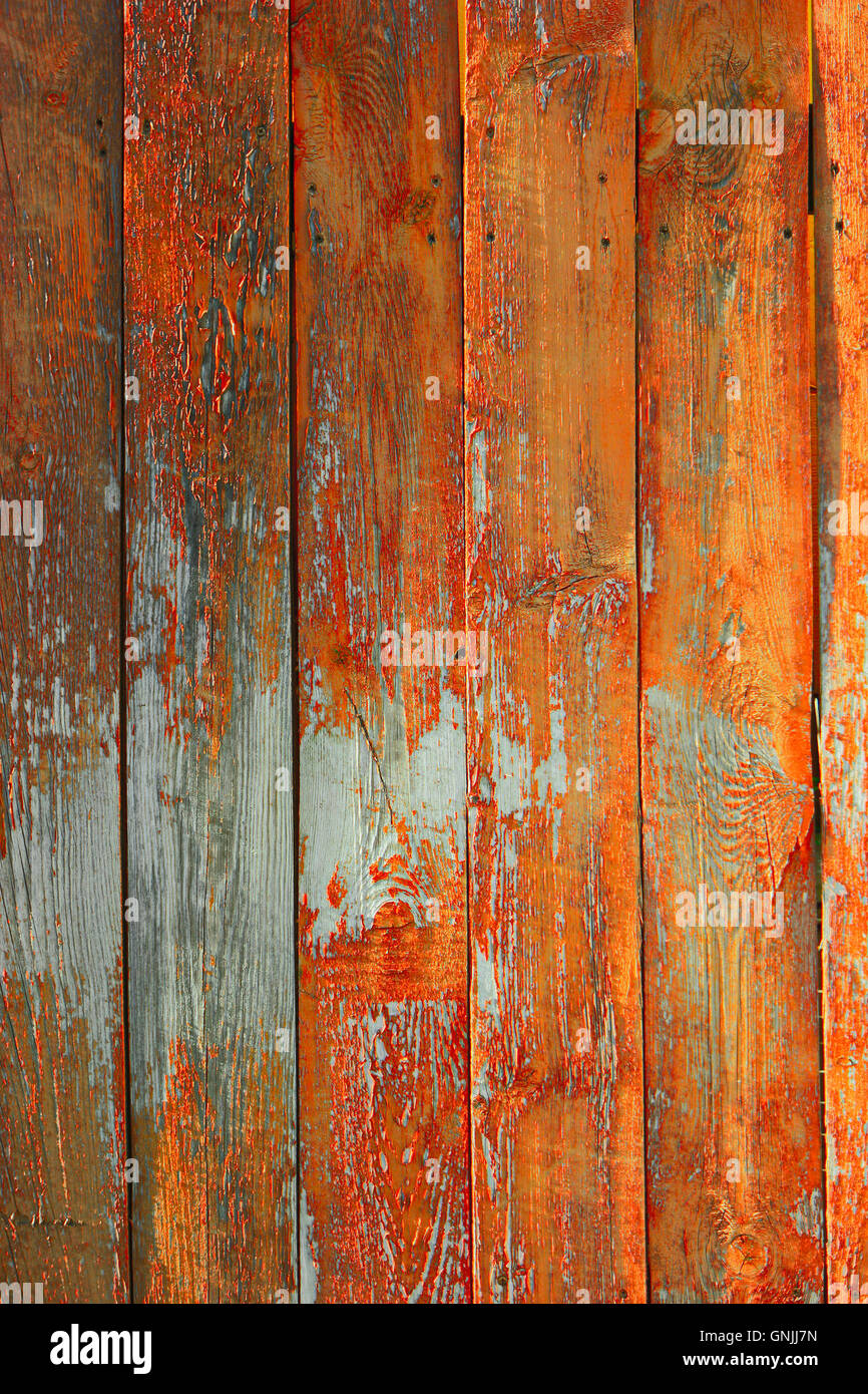 Wood plank texture orange color. Background of old panels Stock Photo ...