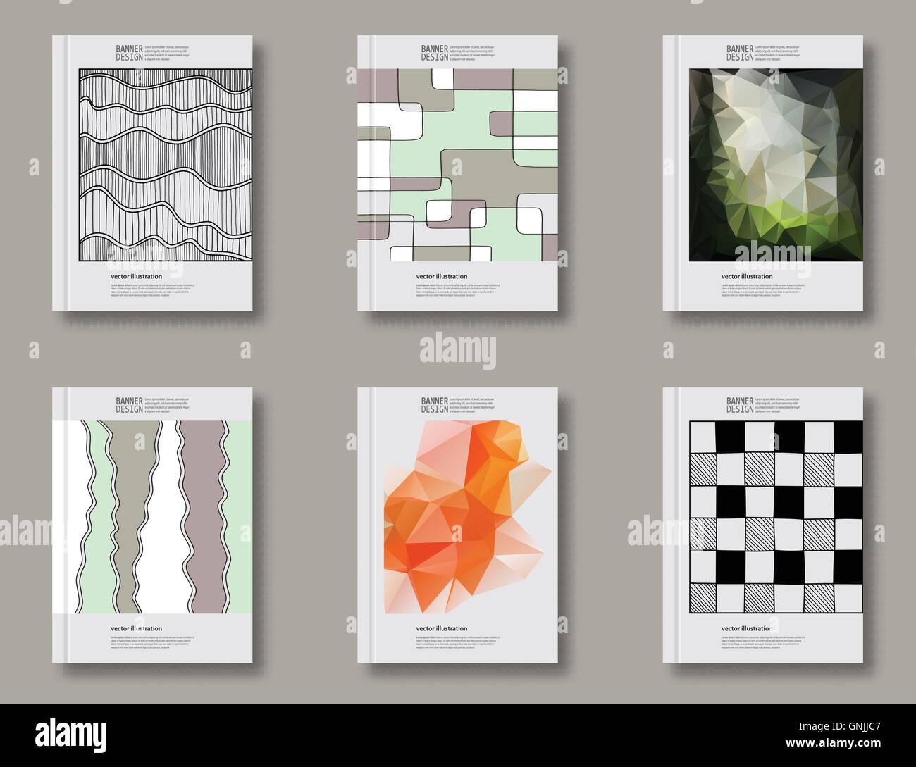 Set of abstract design templates Stock Vector Image & Art - Alamy