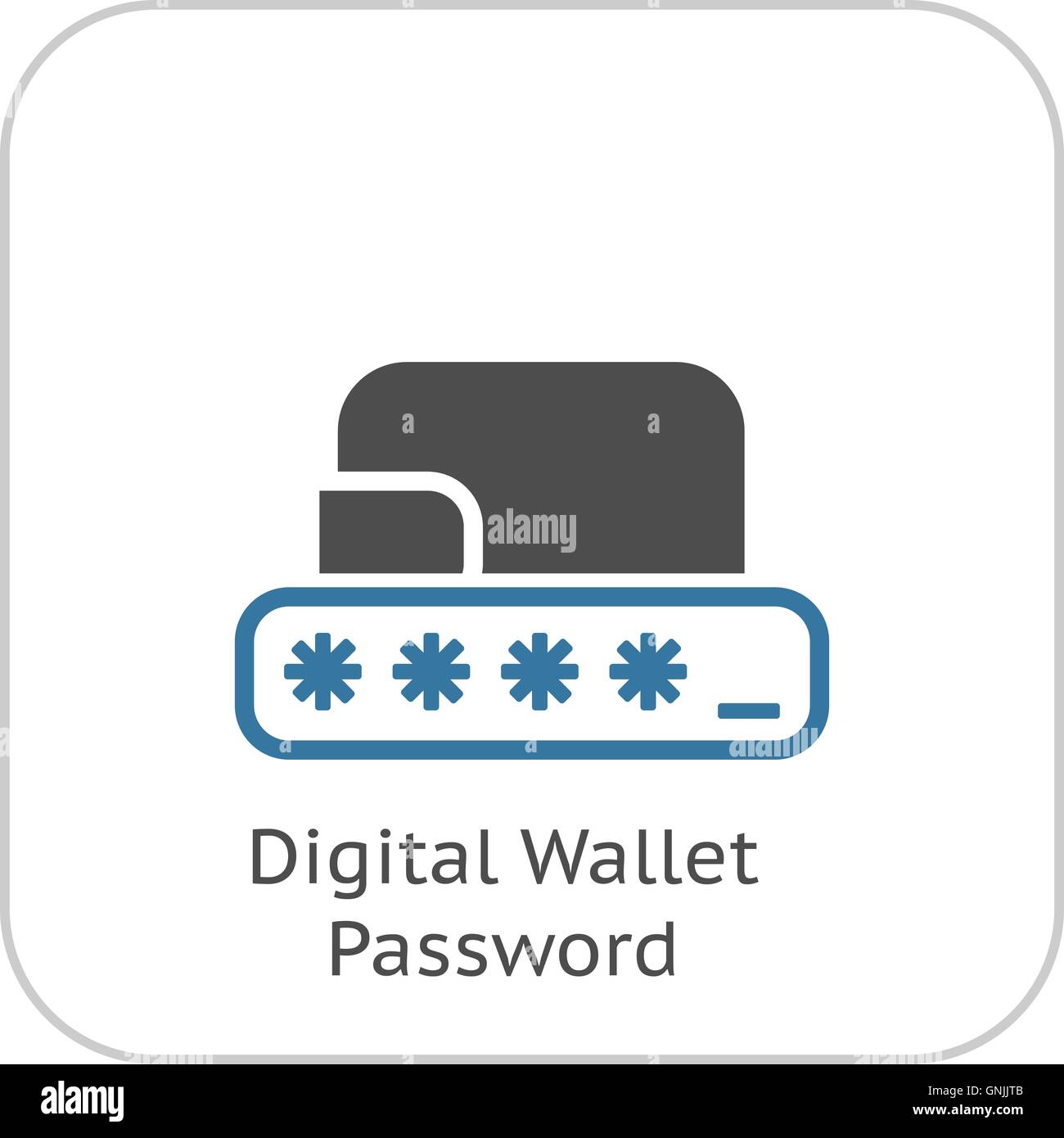Modern Flat Digital Wallet Security concept Stock Vector Image & Art ...