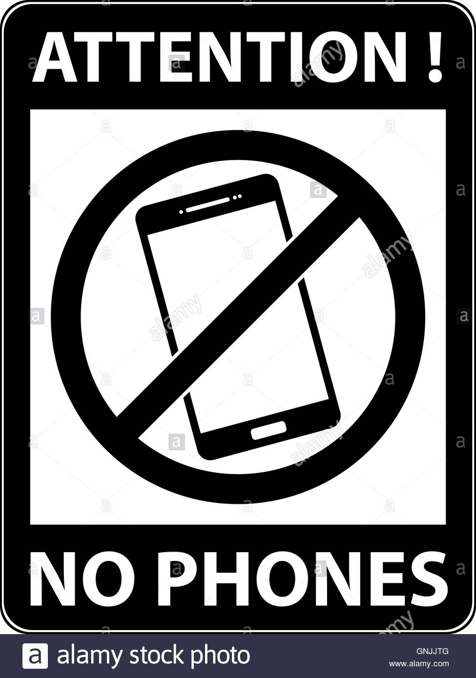 Cell Phone Prohibition Sign Stock Photos & Cell Phone Prohibition Sign ...