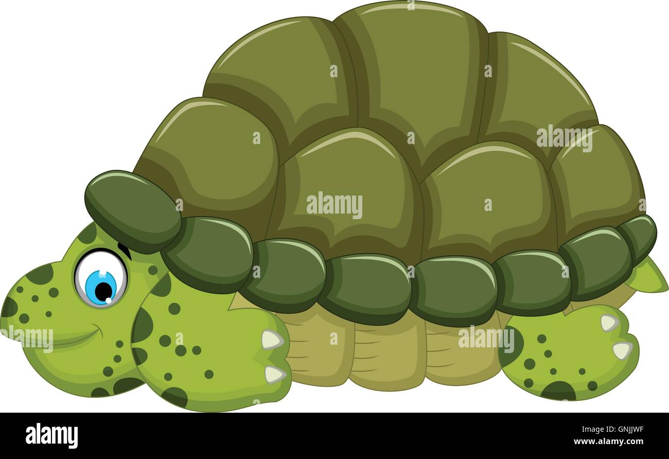 cute turtle cartoon walking Stock Vector Image & Art - Alamy