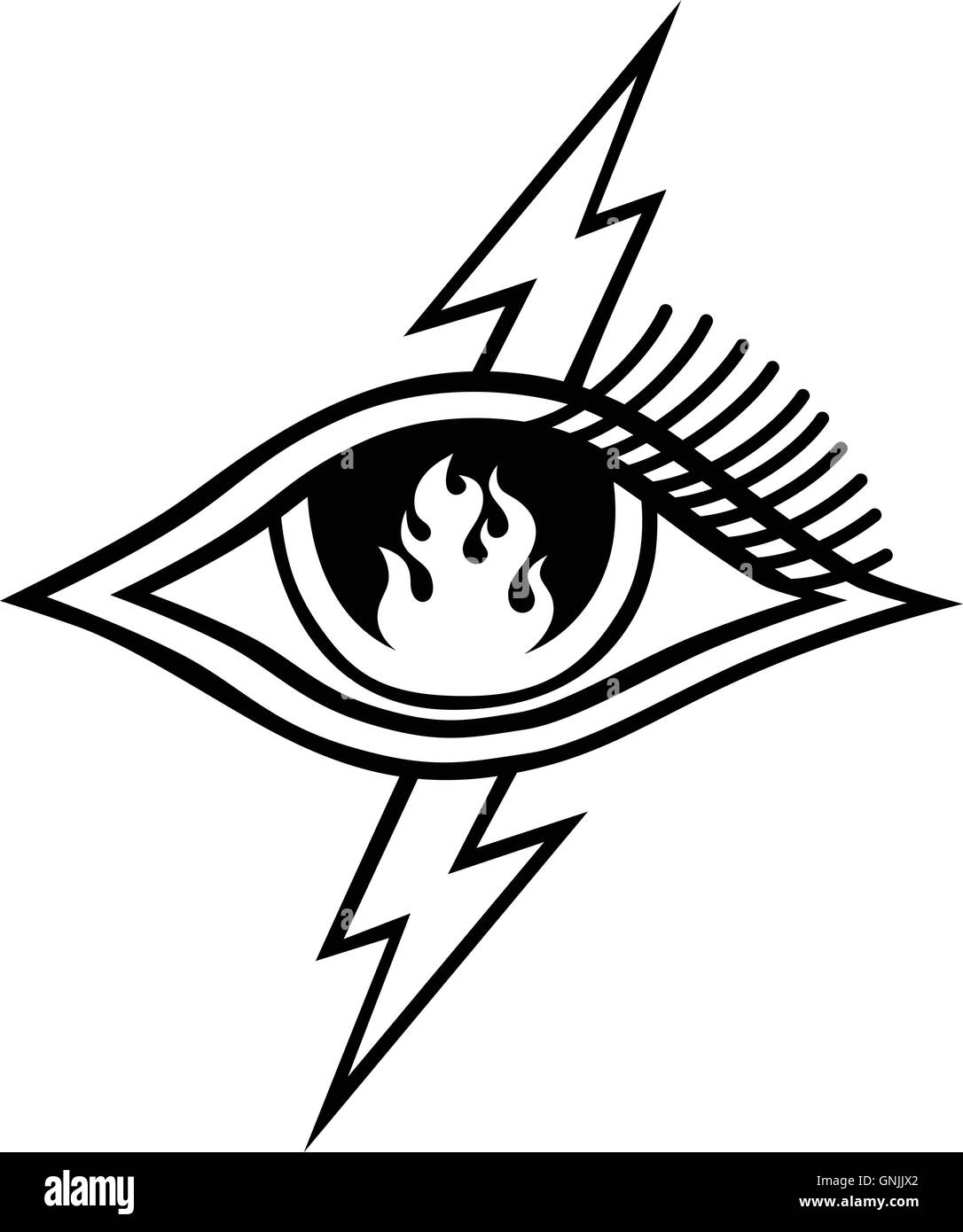 With eye flame Cut Out Stock Images & Pictures - Alamy