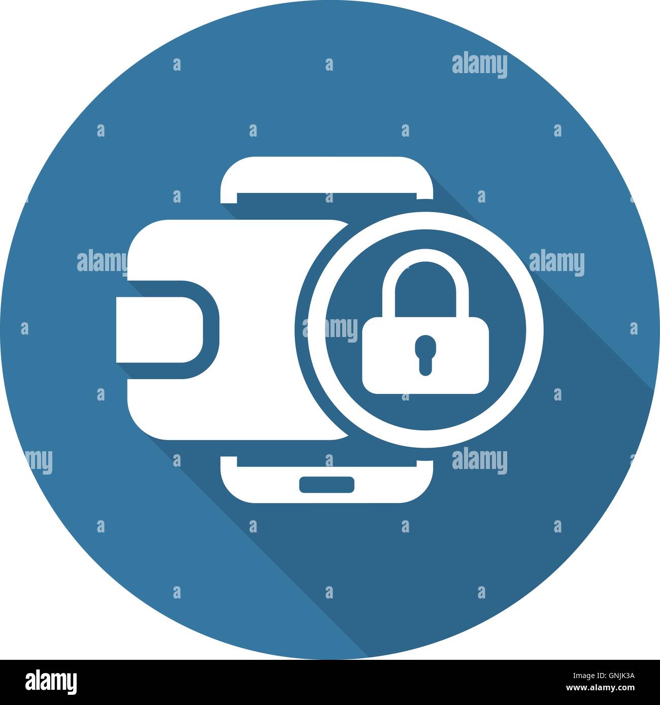 Flat Digital Wallet Secure Transaction concept Stock Vector Image & Art ...