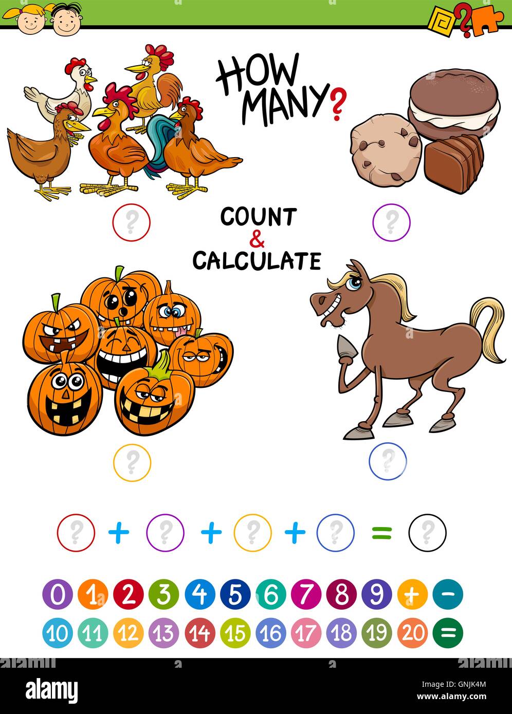 Preschool educational activity Stock Vector Images - Alamy