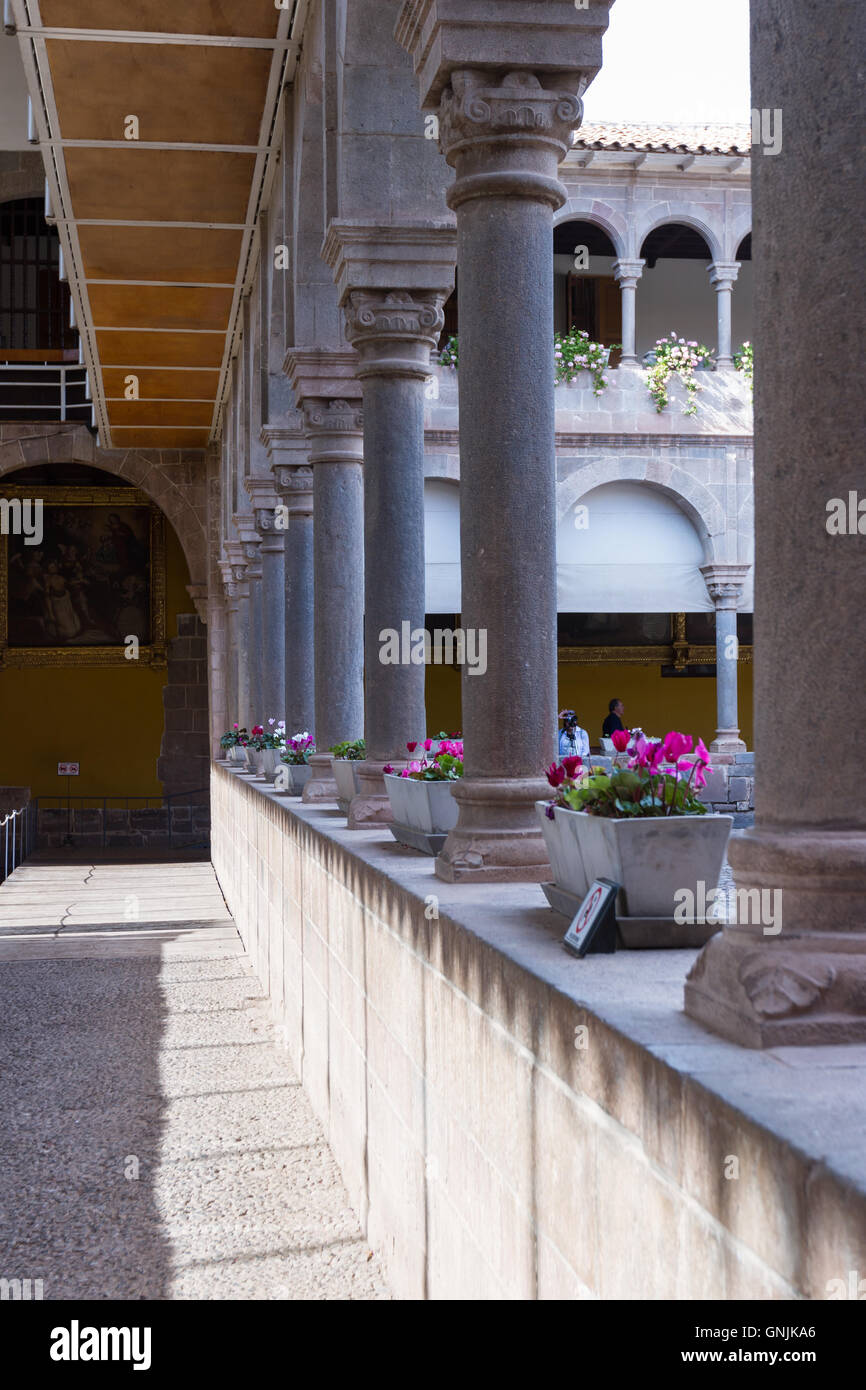 Cusco, Peru - May 14 : interior architecture and detail of the Templo ...