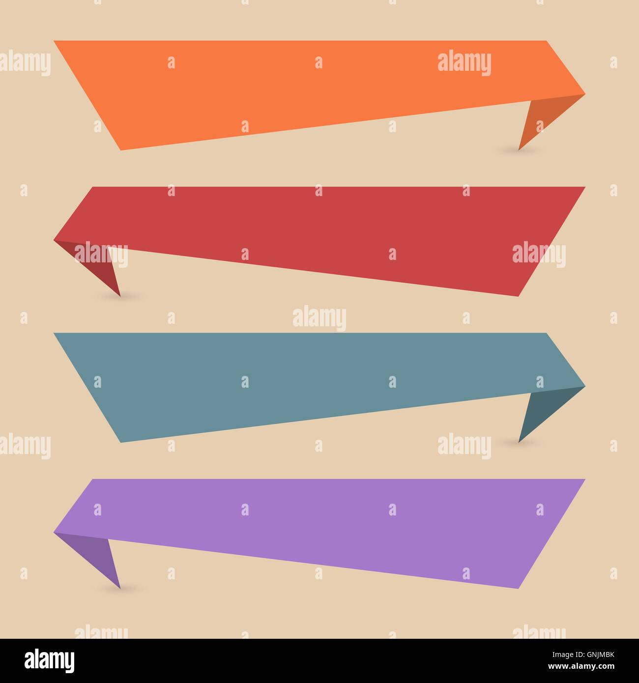 Vector paper banners Stock Vector Images - Alamy