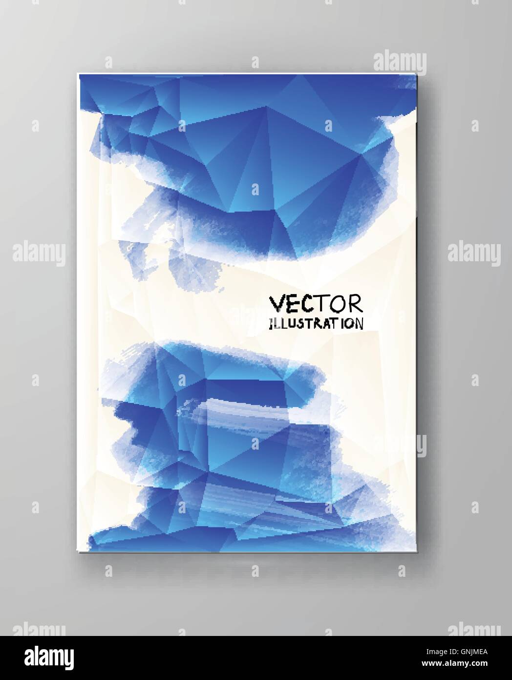 Illustration blue yellow crystal Stock Vector Images - Alamy