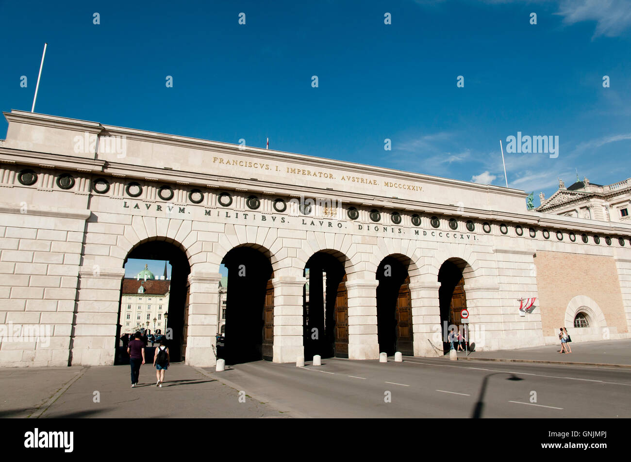 Outer Castle Gate - Vienna - Austria Stock Photo - Alamy