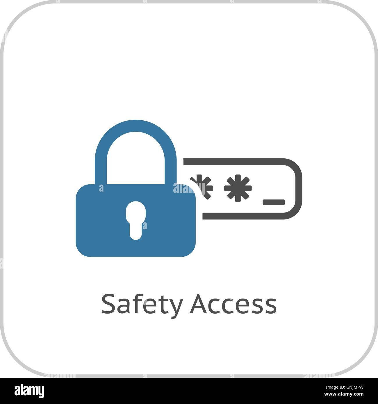 Safety Access and Password Protection Icon Stock Vector Image & Art - Alamy
