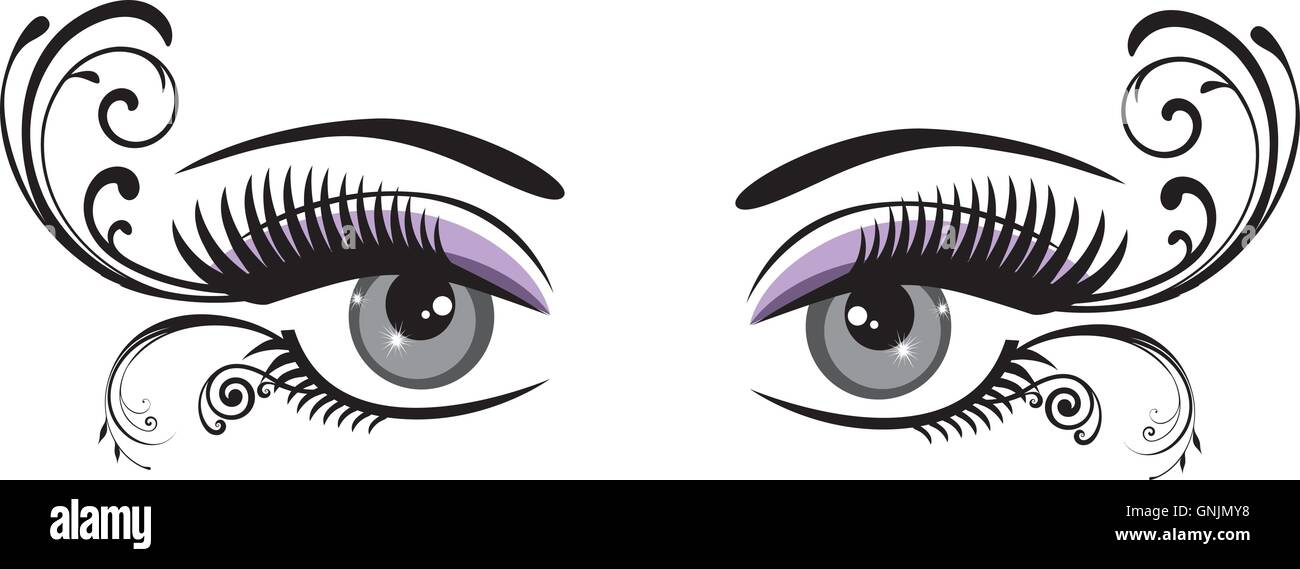 Vector Vintage Eyes Stock Vector Image & Art - Alamy