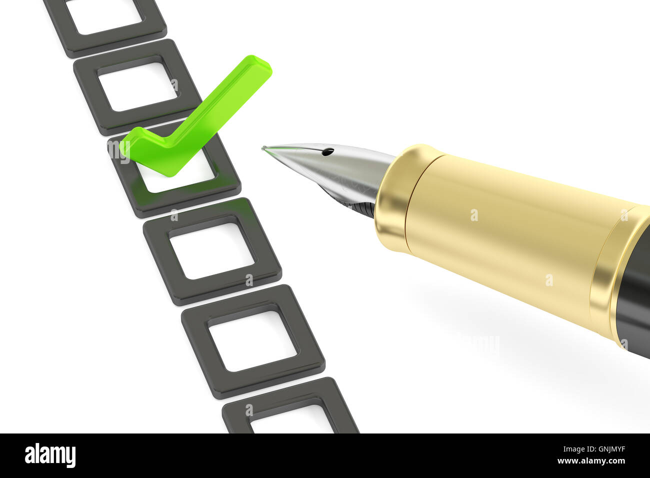 Checklist pen hi-res stock photography and images - Alamy
