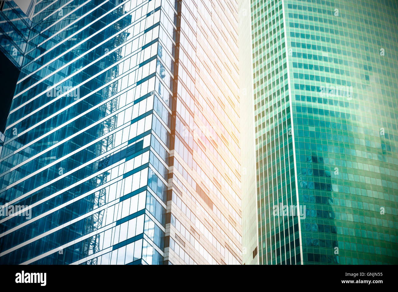Close up view futuristic skyscrapers hi-res stock photography and ...
