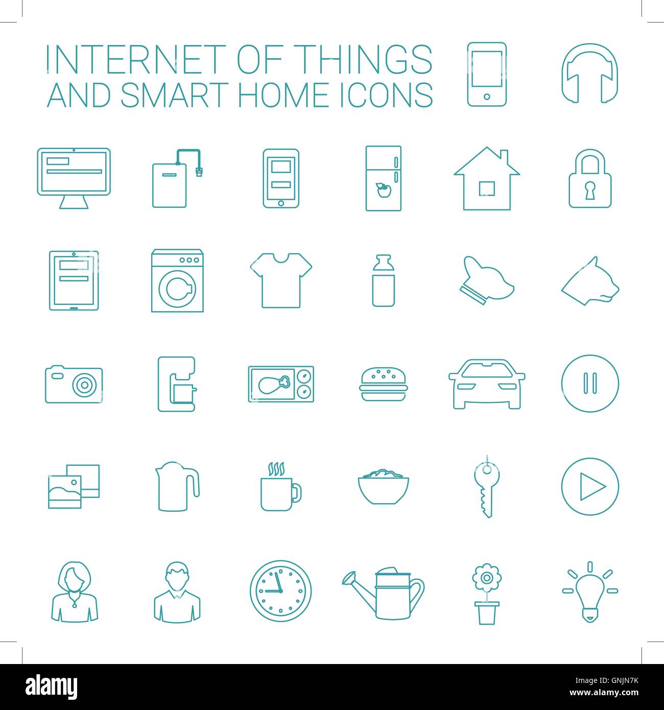 Smart home intelligent house Cut Out Stock Images & Pictures - Alamy