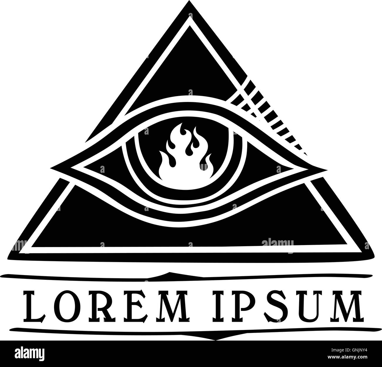 flame eye symbol theme Stock Vector Image & Art - Alamy