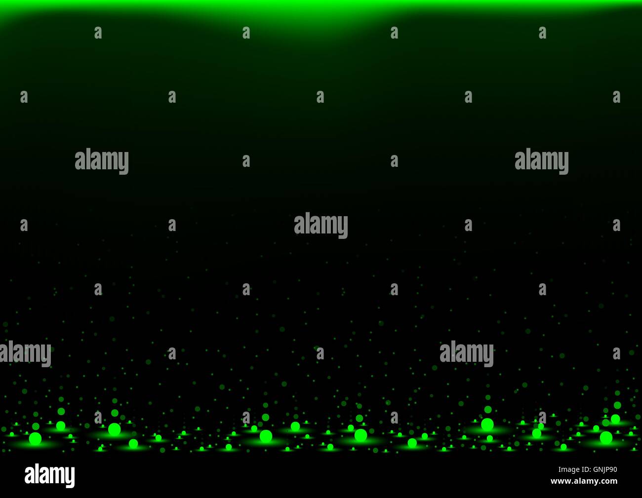 Green Falling Neon Balls Stock Vector Image & Art - Alamy