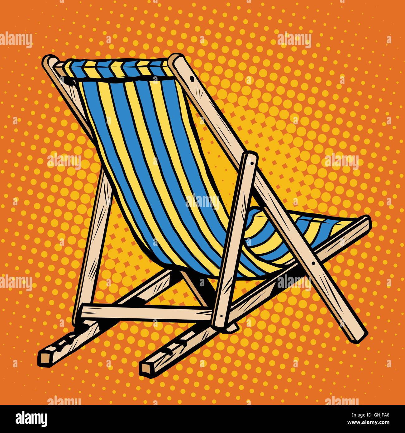 Sun lounger beach Stock Vector Images - Alamy