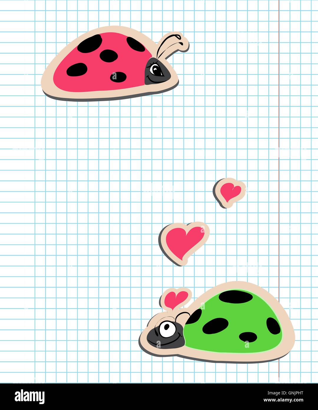 ladybugs in love Stock Vector Image & Art - Alamy