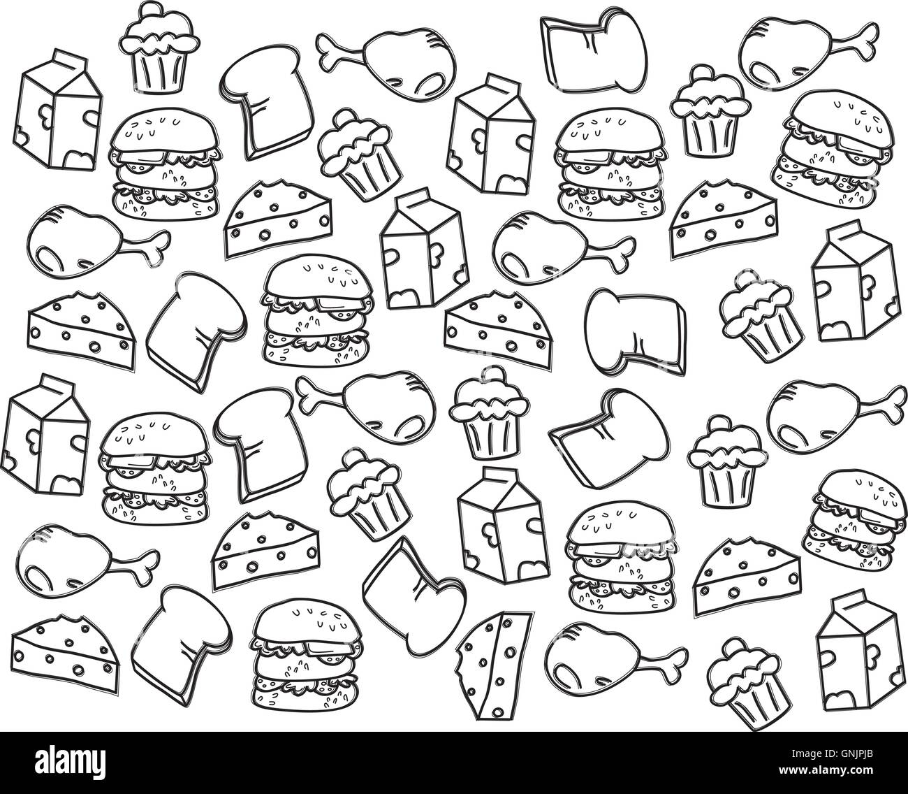 Food And Drink Theme Art Stock Vector Image Art Alamy food-and-drink-theme-art-stock-vector-image-art-alamy