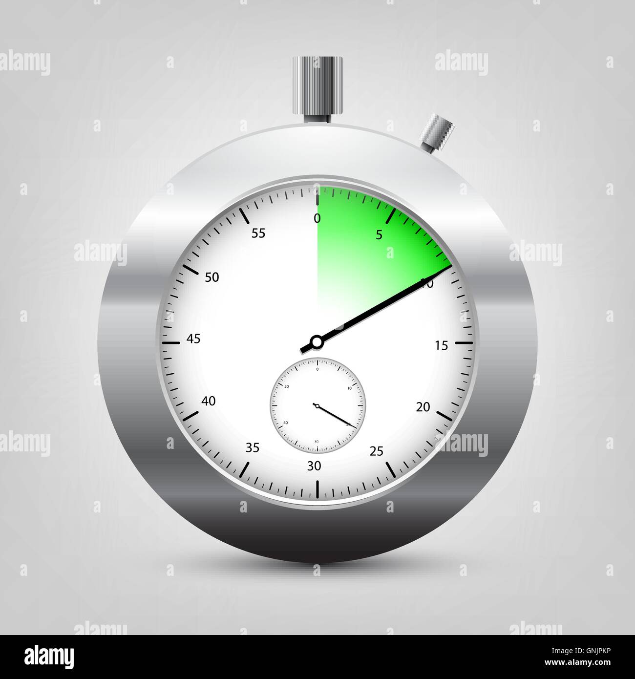 vector stopwatch with shadow Stock Vector Image & Art - Alamy