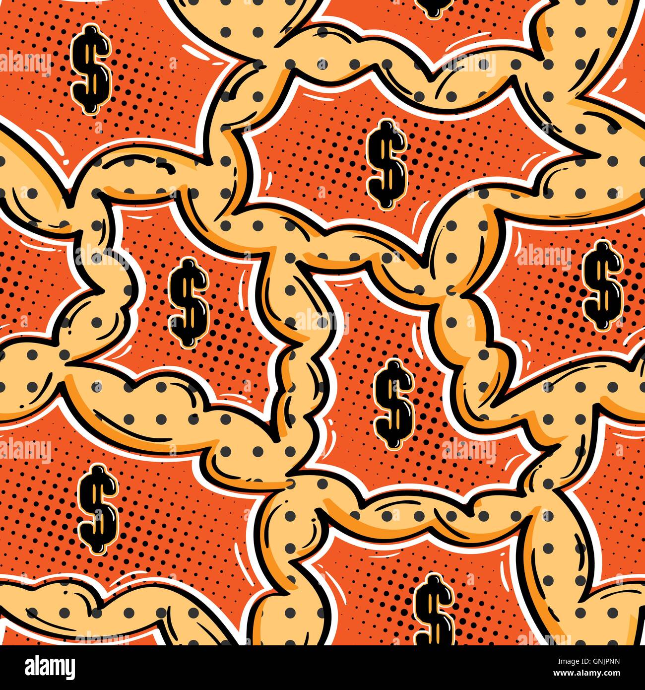 comic seamless pattern with dollar Stock Vector Image & Art - Alamy