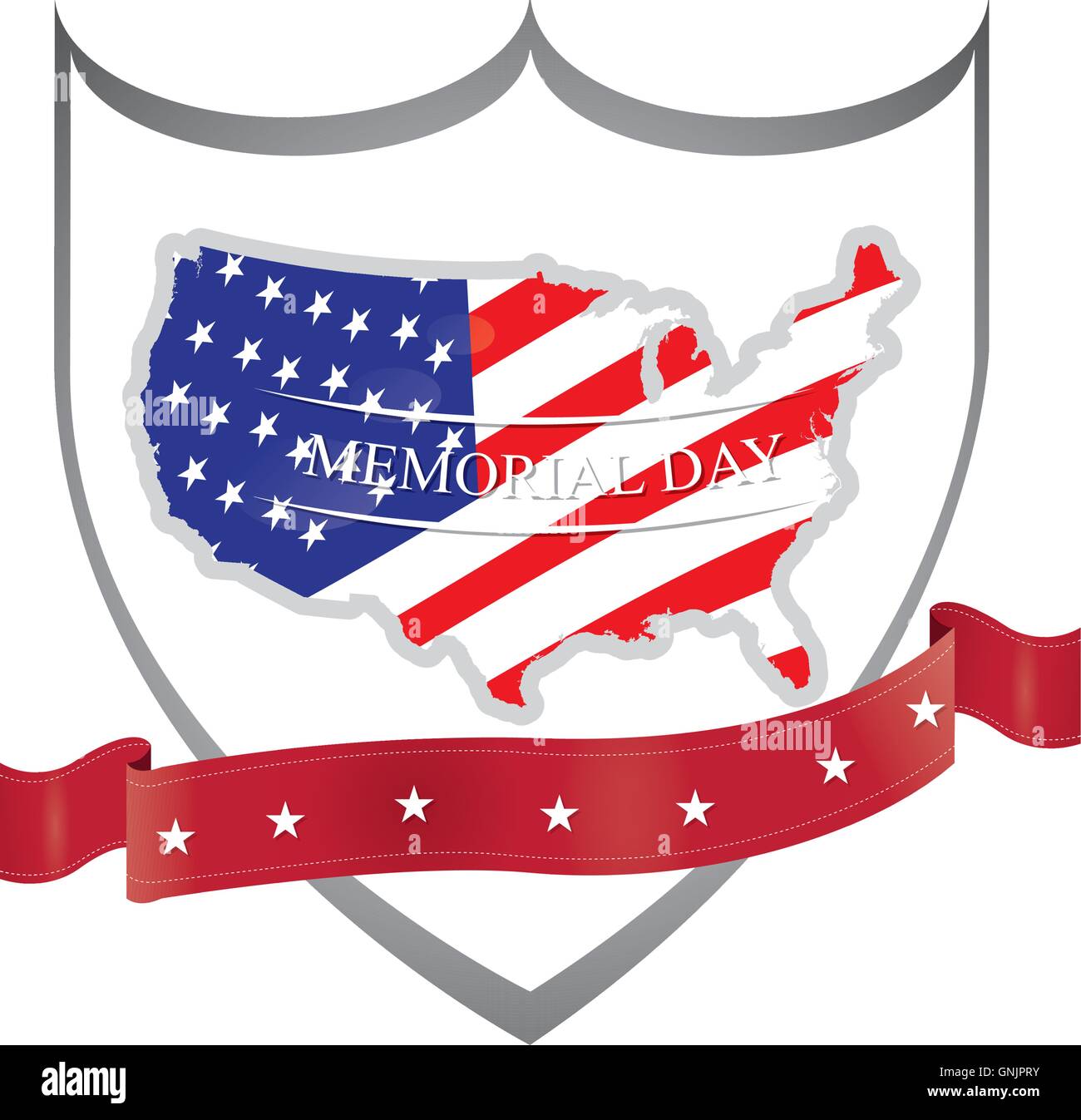 Usa flag map clipart hi-res stock photography and images - Alamy