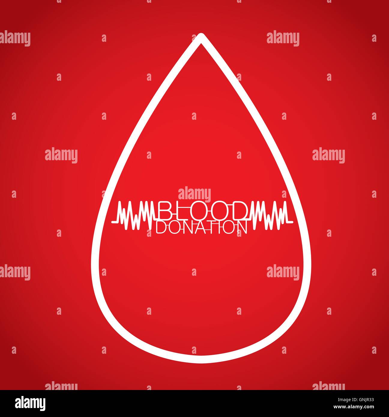 Colored background with a drop of blood, cardiograms and text Stock ...