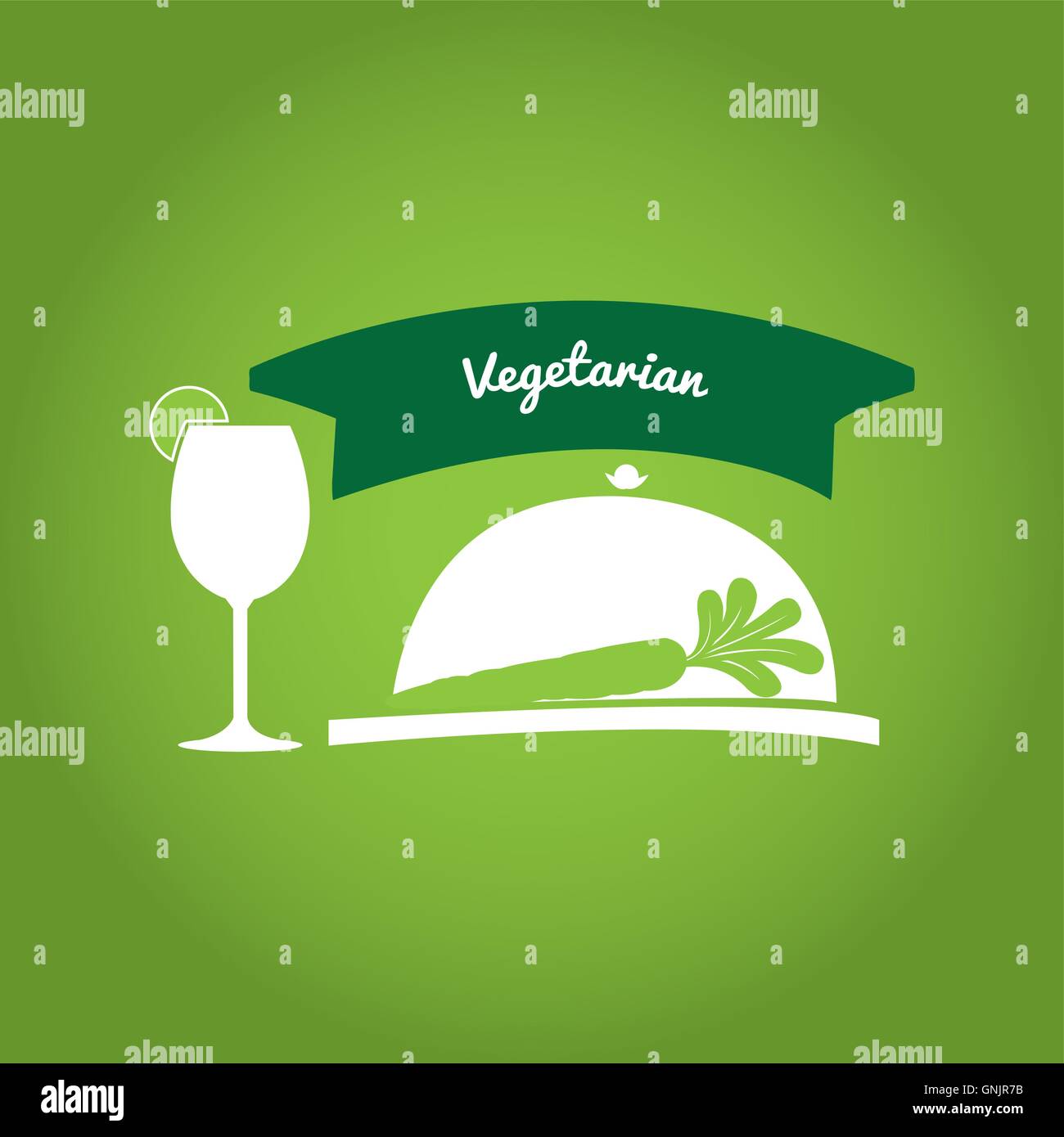 Colored background with silhouettes of dishes and a glass Stock Vector ...