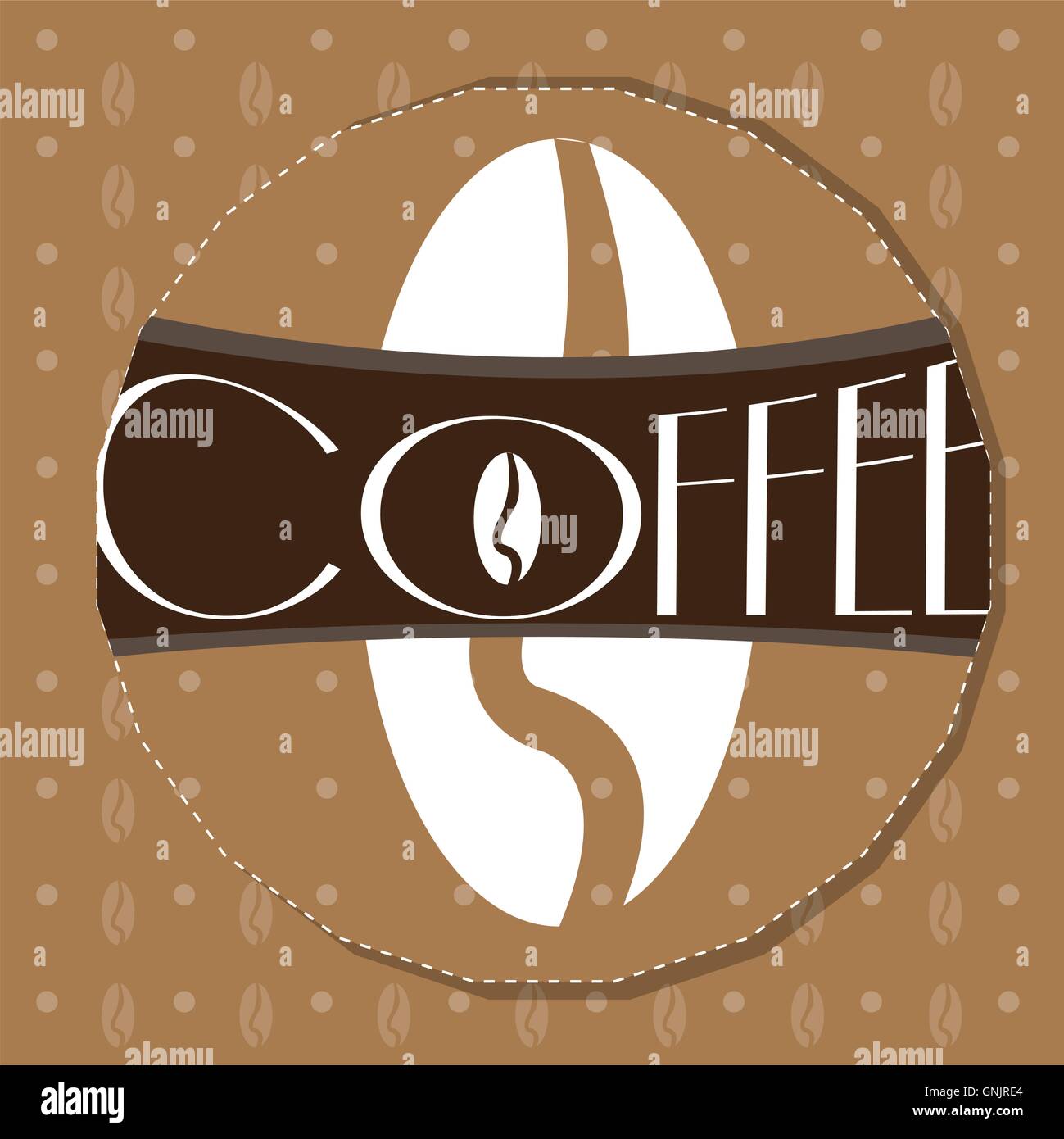 Colored background with text and coffee beans Stock Vector Image & Art ...