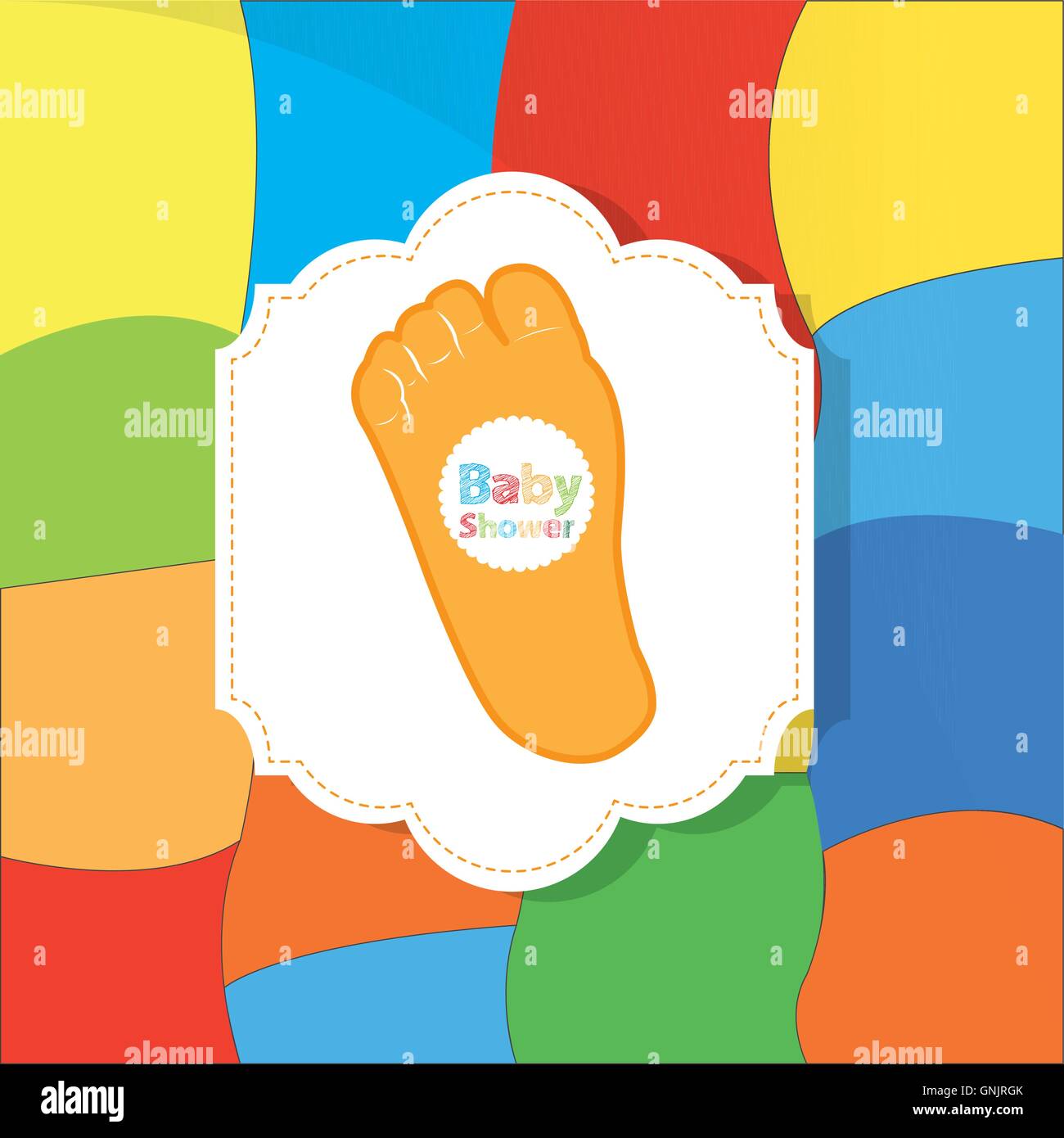 Isolated footprint with text on a colored background Stock Vector Image ...