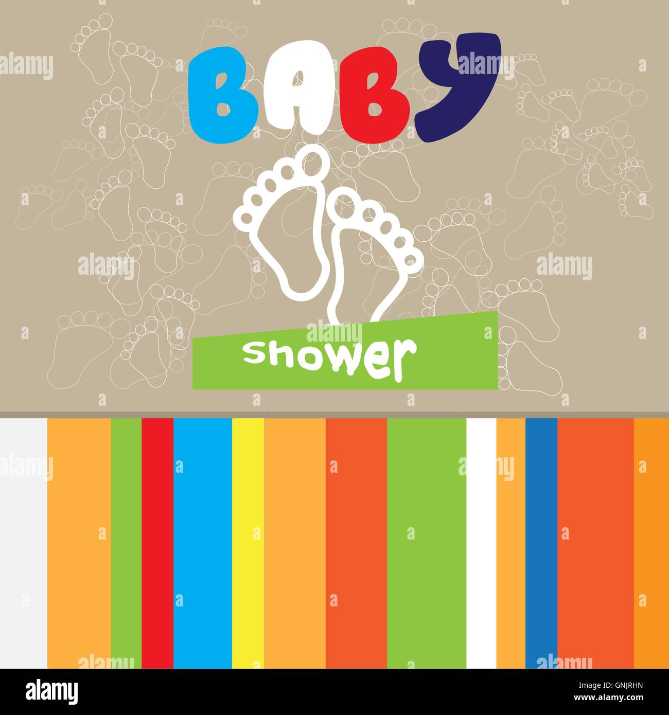 Textured background with text and a pair of footprints Stock Vector ...