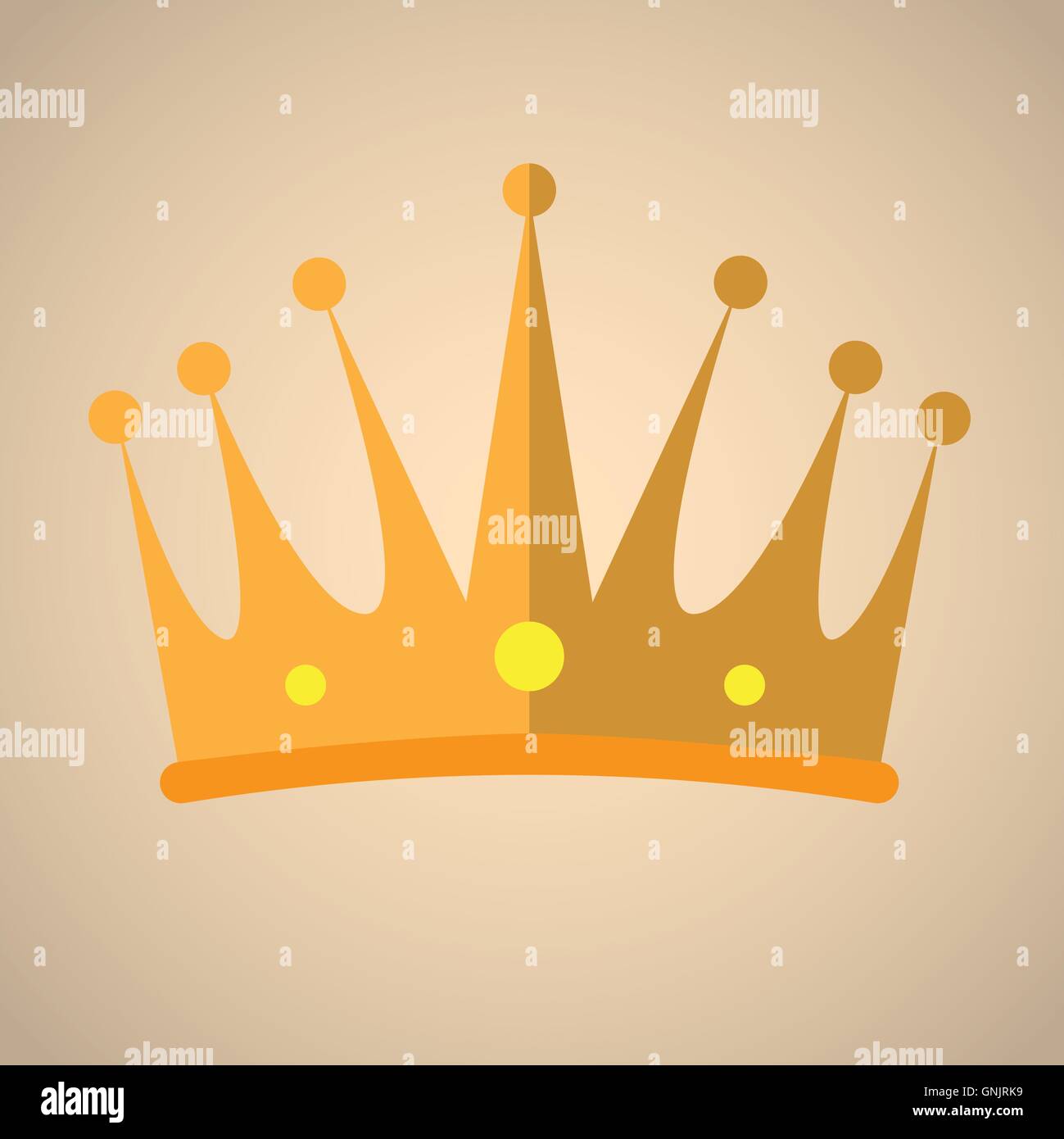 Isolated royal crown on a light pink background Stock Vector Image ...