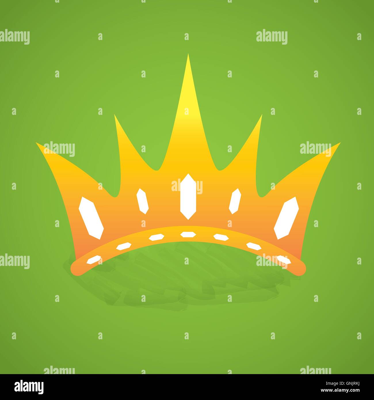 Isolated royal crown on a green background Stock Vector Image & Art - Alamy