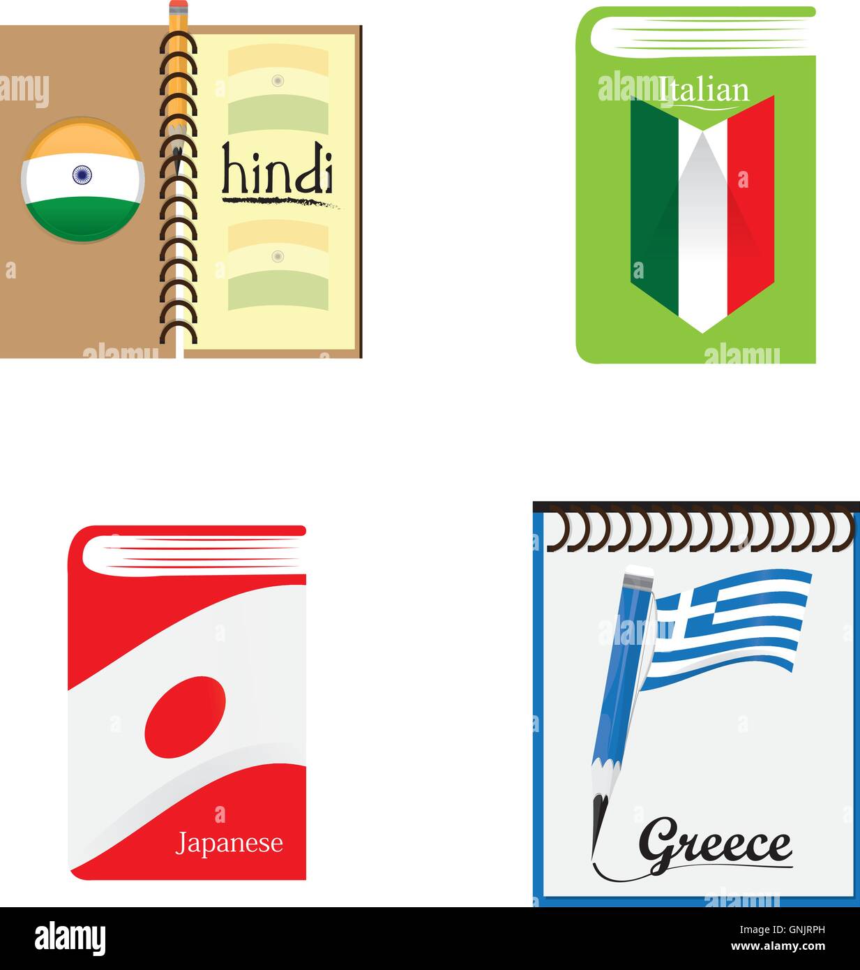 Dictionaries languages Stock Vector Images - Alamy