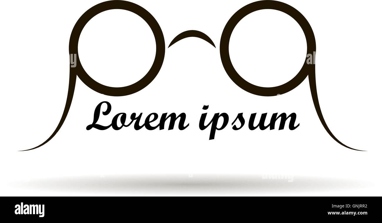 glasses logo design on a white background Stock Vector Image & Art - Alamy