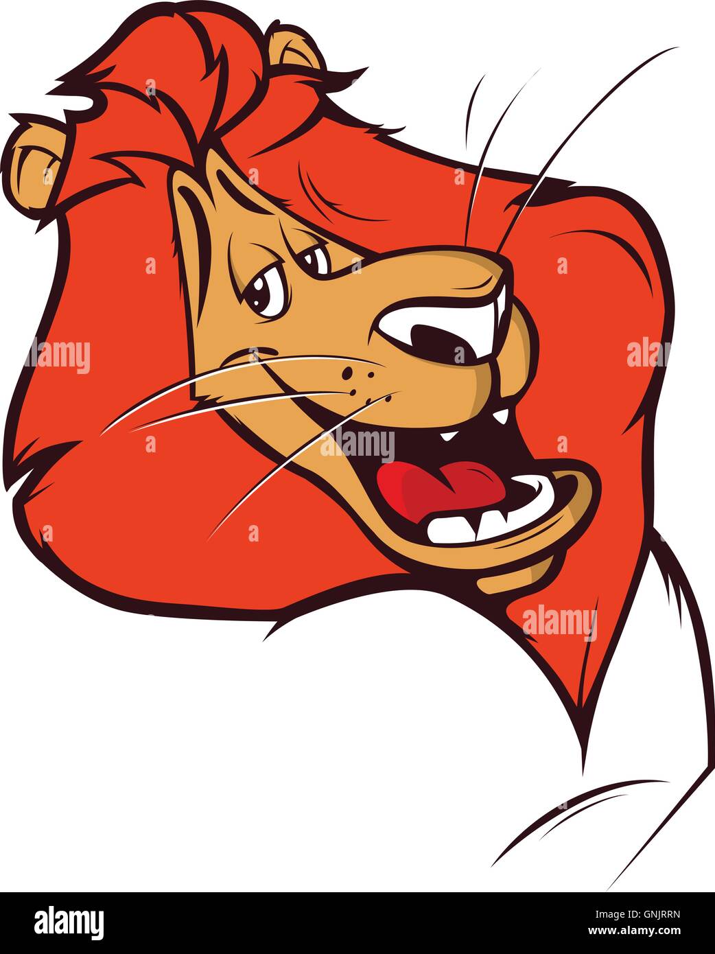 Dare Lion Vector Clipart