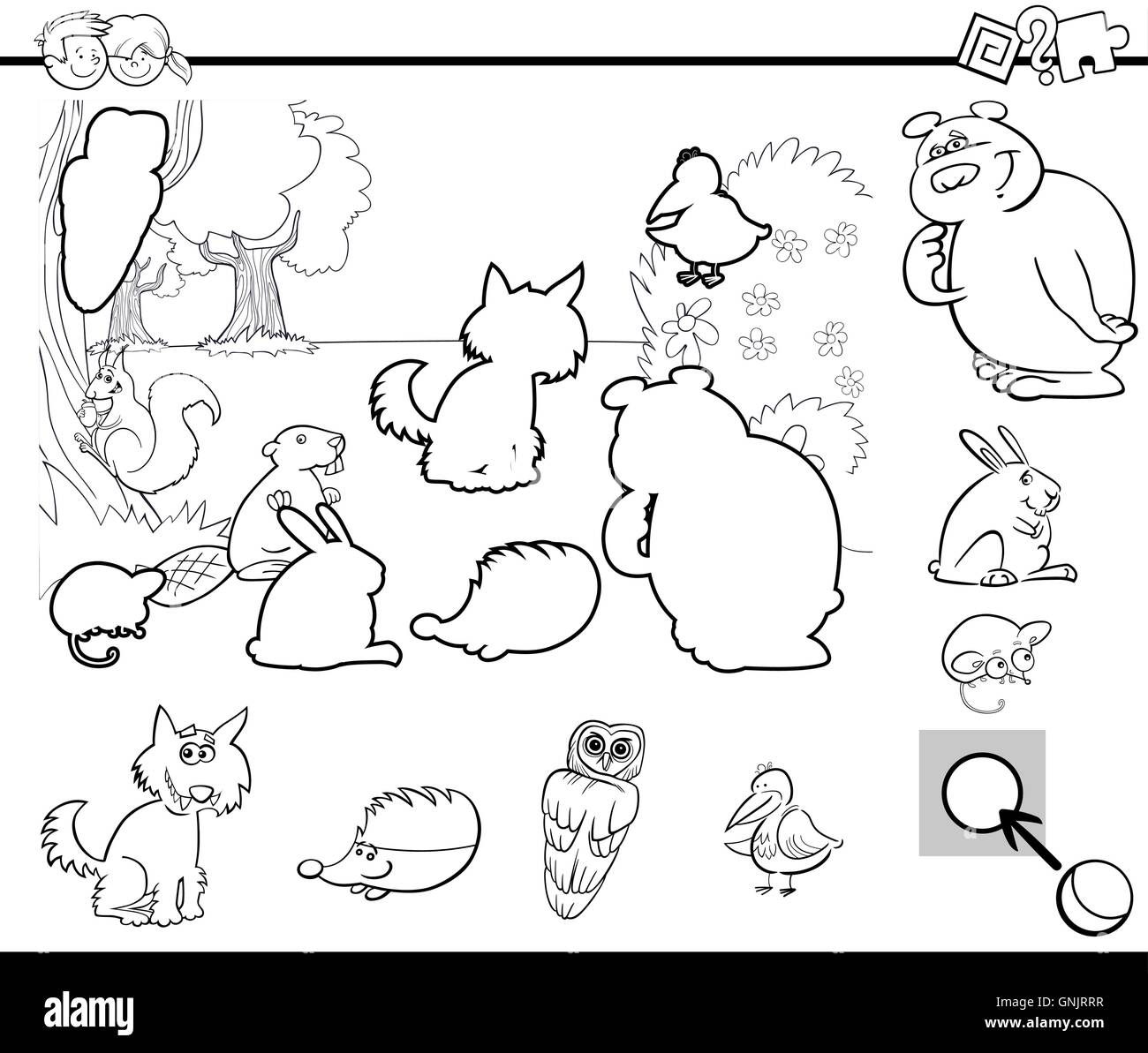 activity task coloring page Stock Vector Image & Art - Alamy