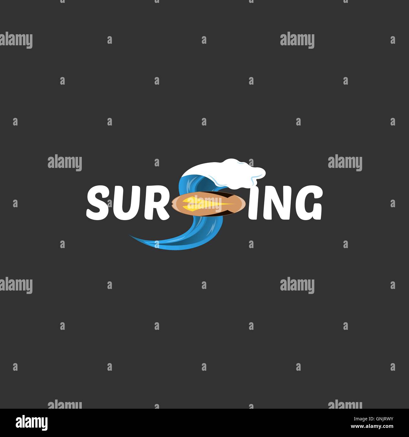 surfing logo vector illustration Stock Vector Image & Art - Alamy