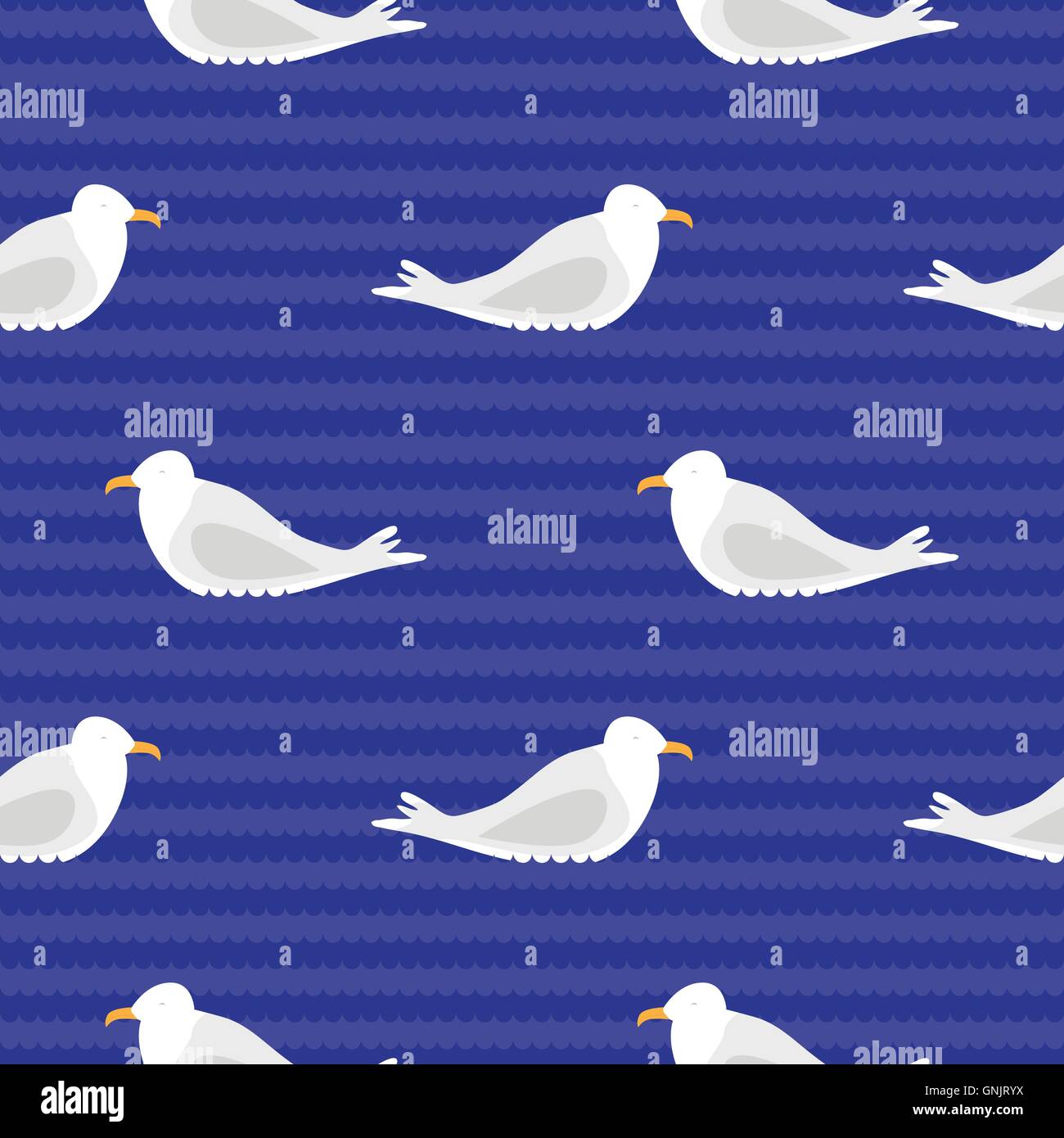 Floating seagull Stock Vector Images - Alamy