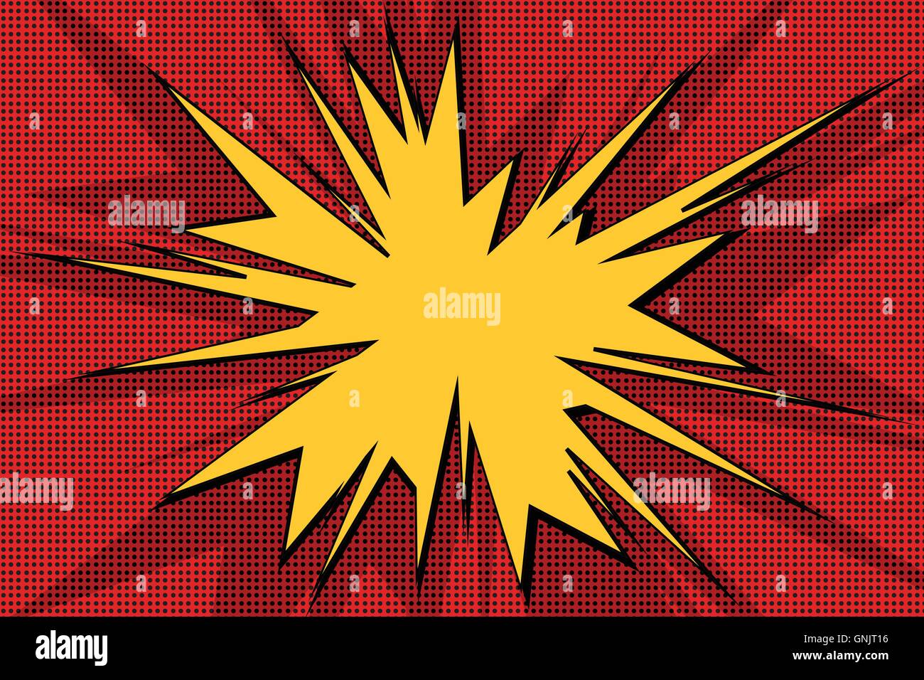 Explosive pop art background comics bubble Stock Vector Image & Art - Alamy