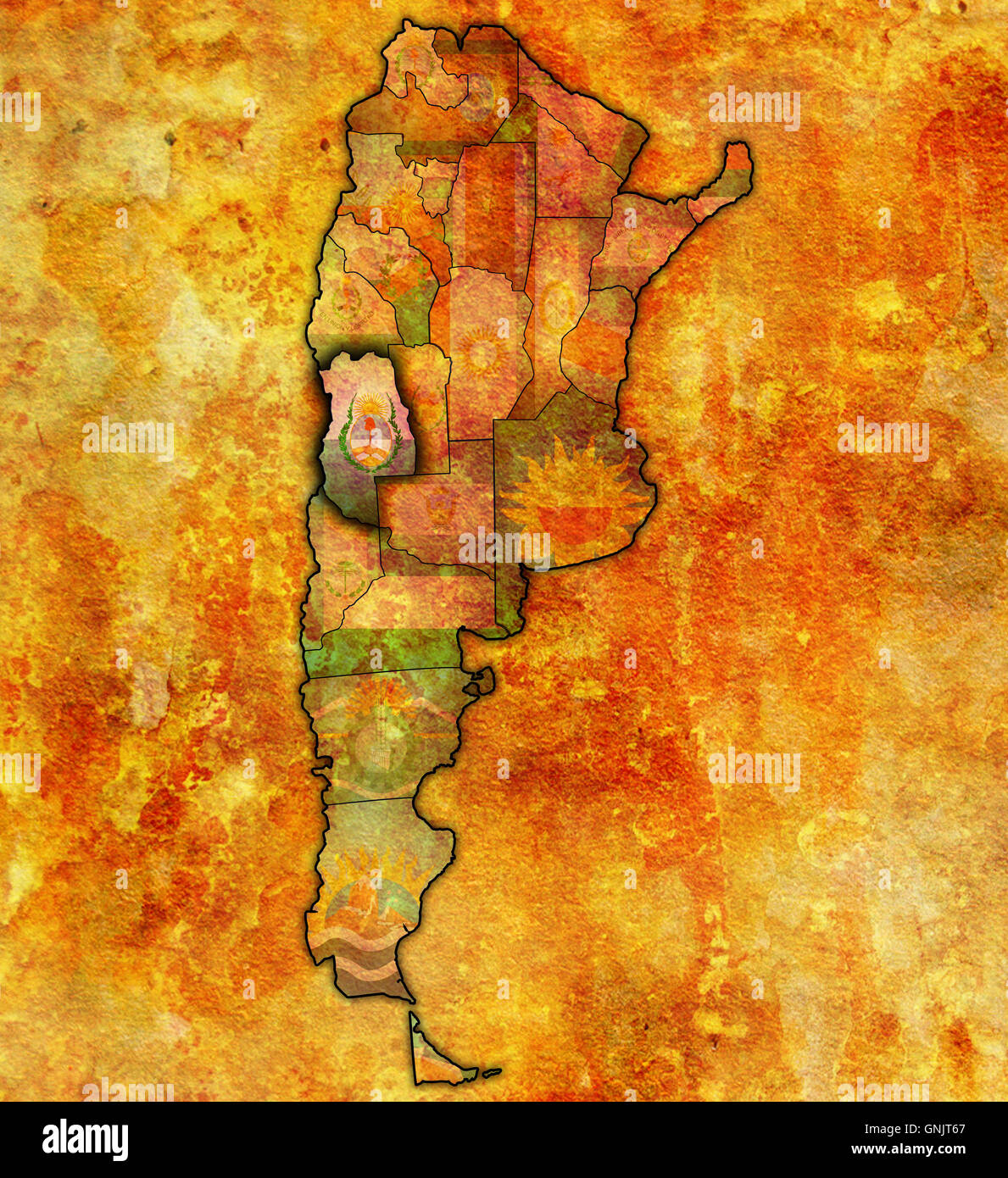 Map of mendoza hi-res stock photography and images - Alamy