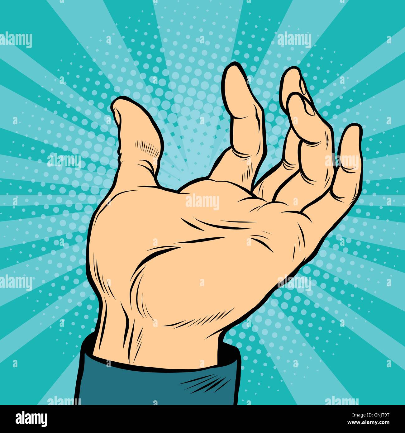 Open palm hands Stock Vector Image & Art - Alamy