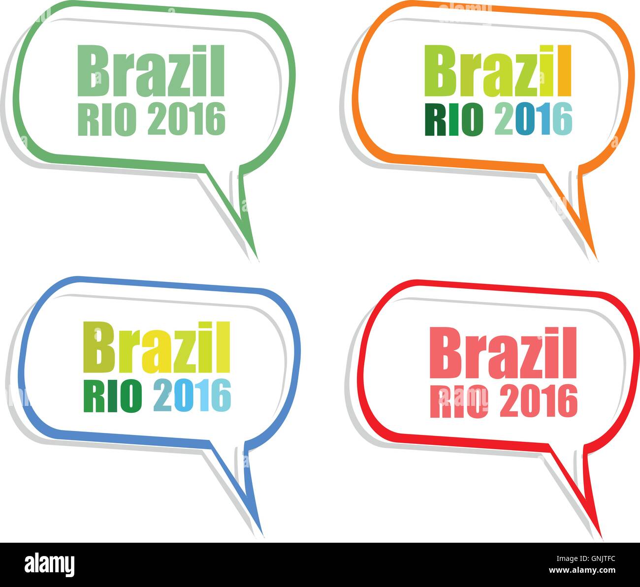 Olympics rio 2016 logo Stock Vector Images - Alamy