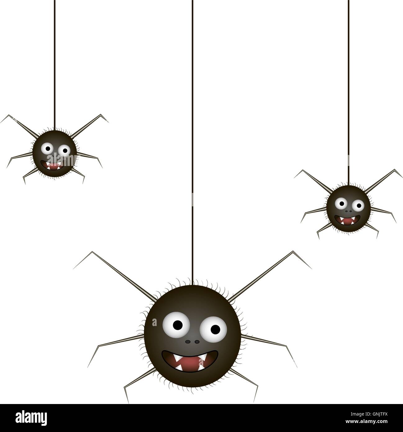 Hairy spider cartoon Cut Out Stock Images & Pictures - Alamy