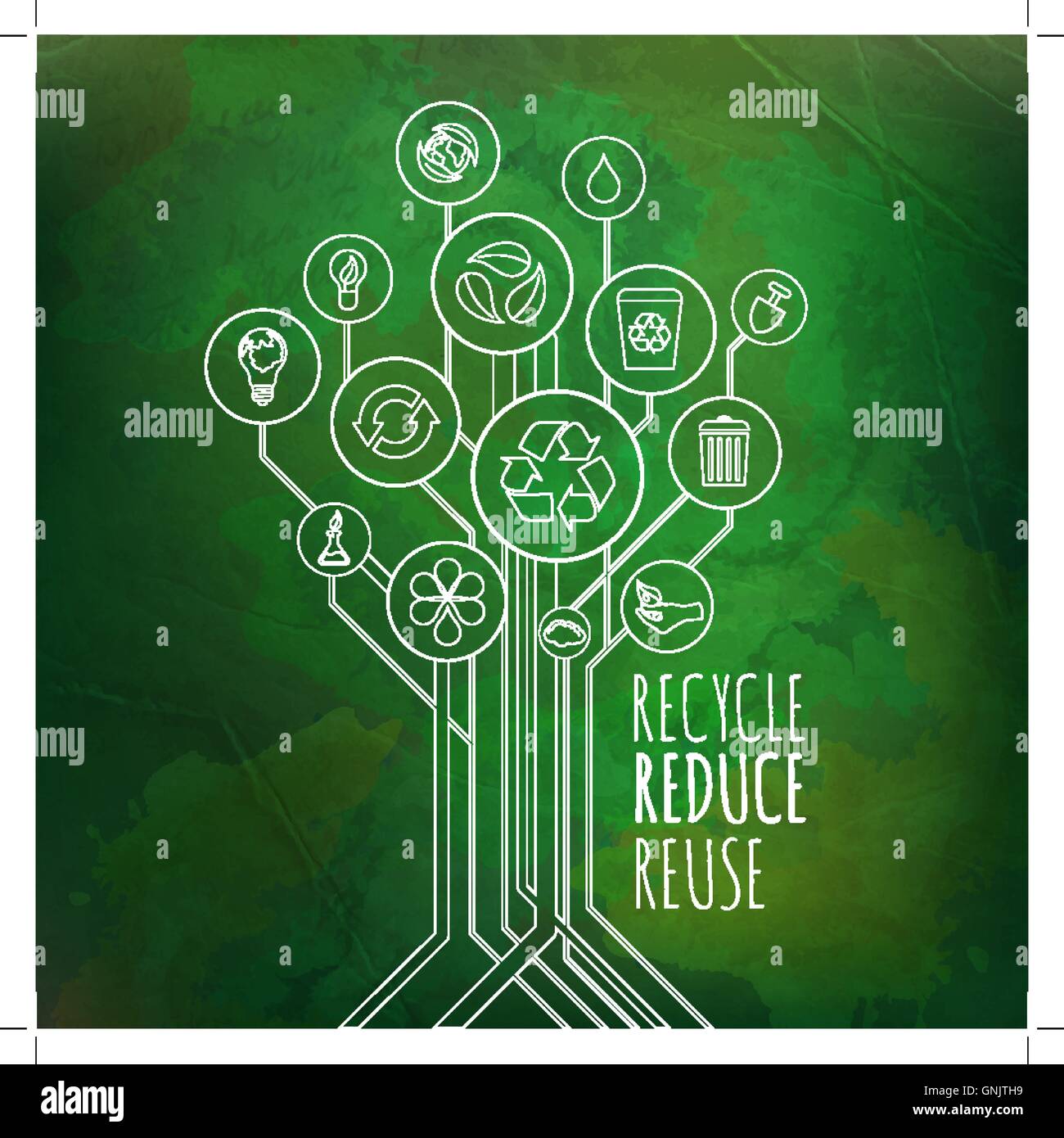 Ecology Infographic. Recycle, Reduce, Reuse Stock Vector Image & Art - Alamy