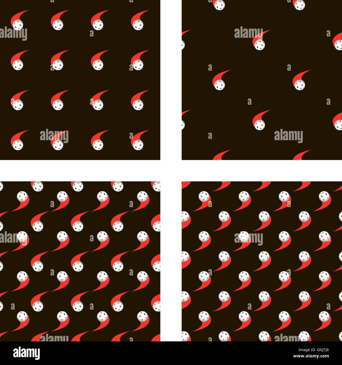 Set. The seamless pattern of floorball balls Stock Vector Image & Art ...