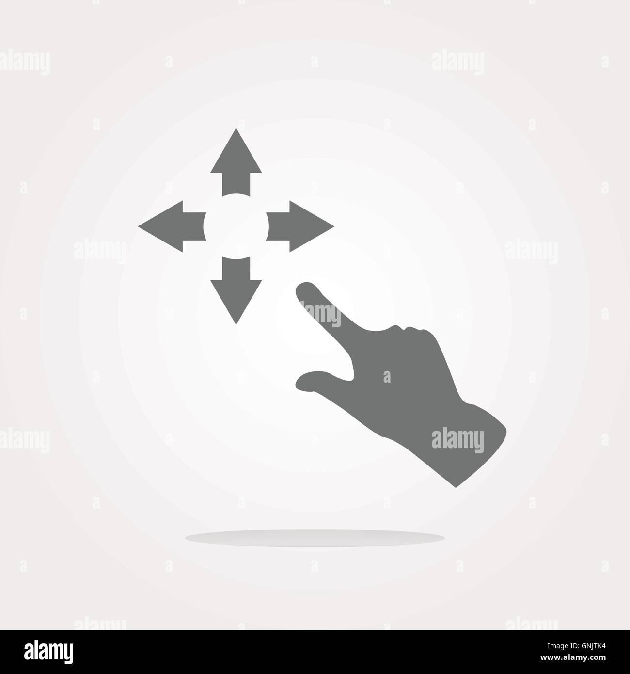 Fullscreen sign icon and people hand. Arrows symbol. Icon for App ...