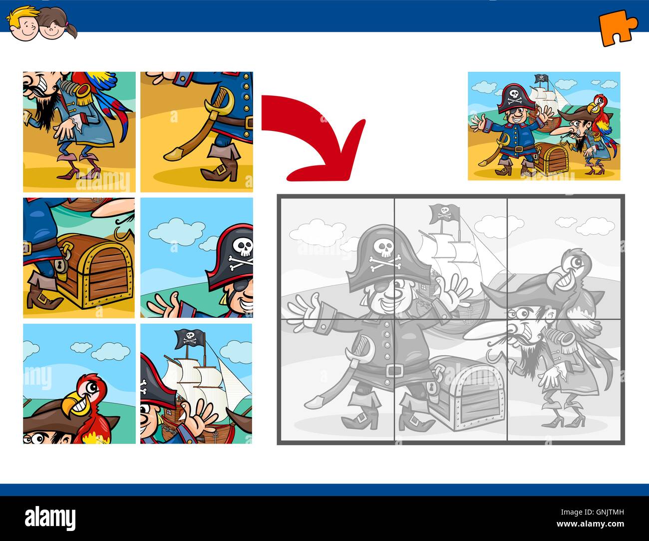 Kids pirates Stock Vector Images - Alamy
