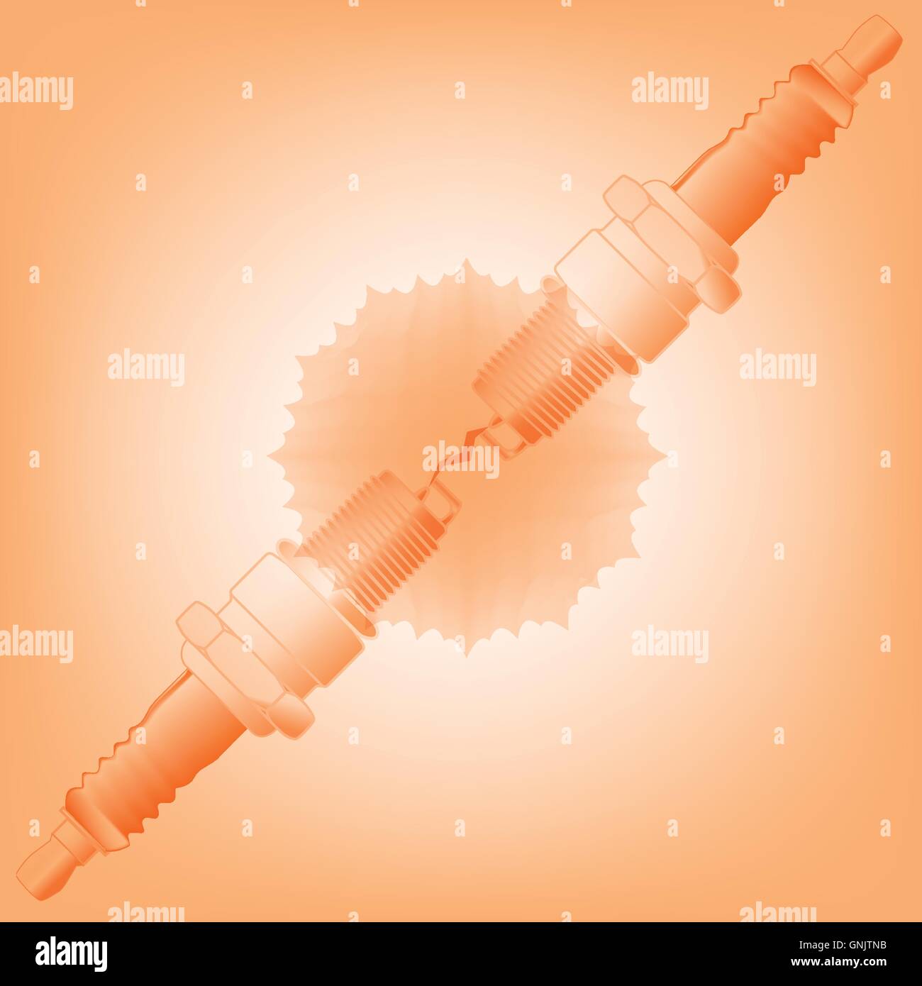 Sparking Plugs Background Stock Vector Image & Art - Alamy