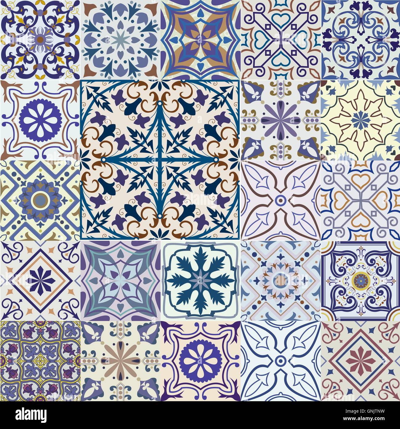 Big vector set of tiles background Stock Vector Image & Art - Alamy